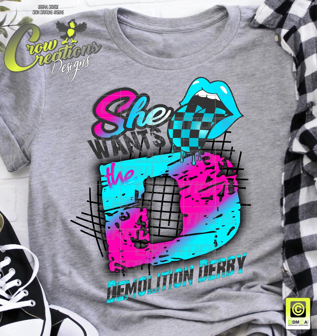 She Wants the D Demolition Derby, Racing PNG, Race Design, Women’s Race ...
