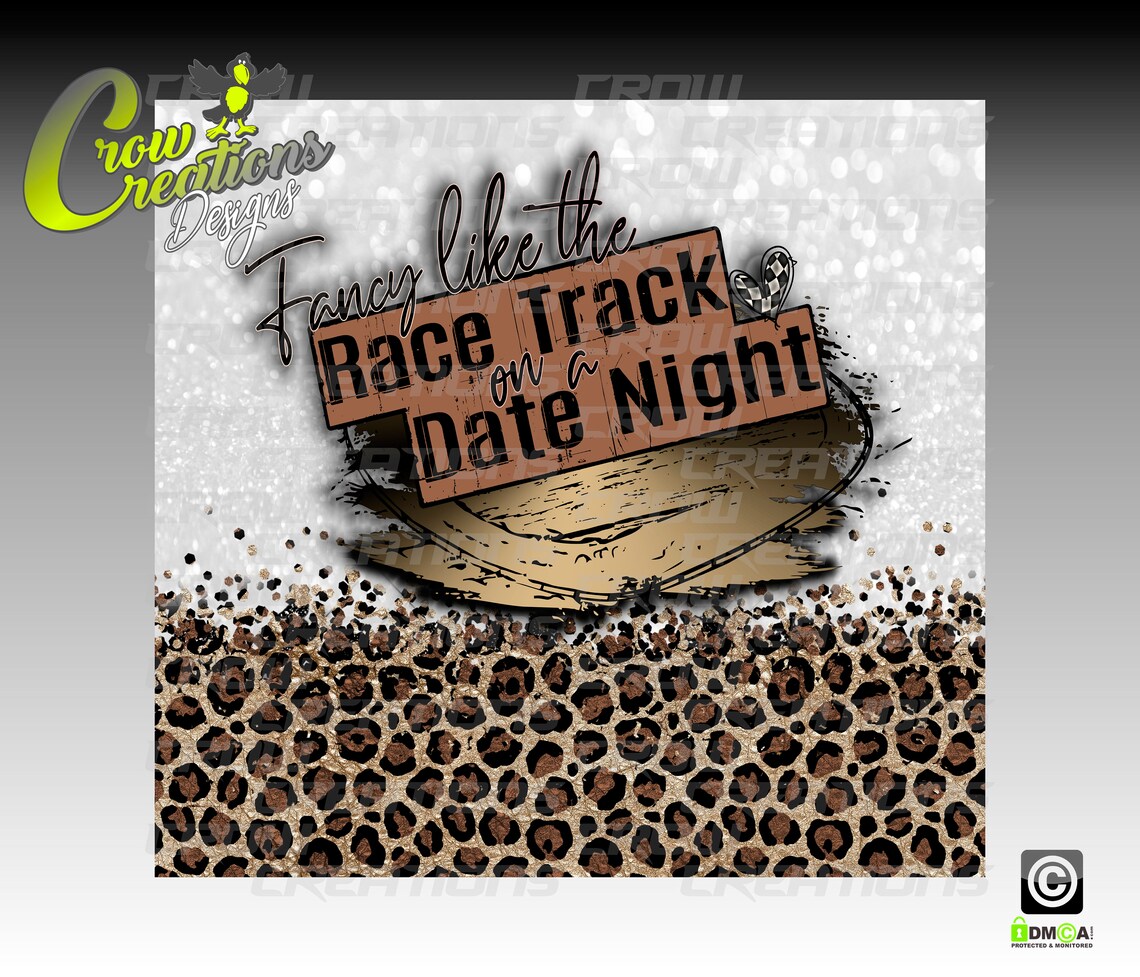 Fancy Like Race Track on a Date Night Seamless 30oz Skinny - Etsy