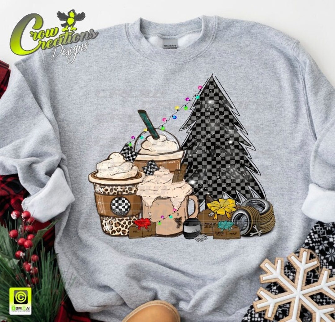 Christmas Racing Latte/racing Coffee Latte Png/race Latte Png/racing ...