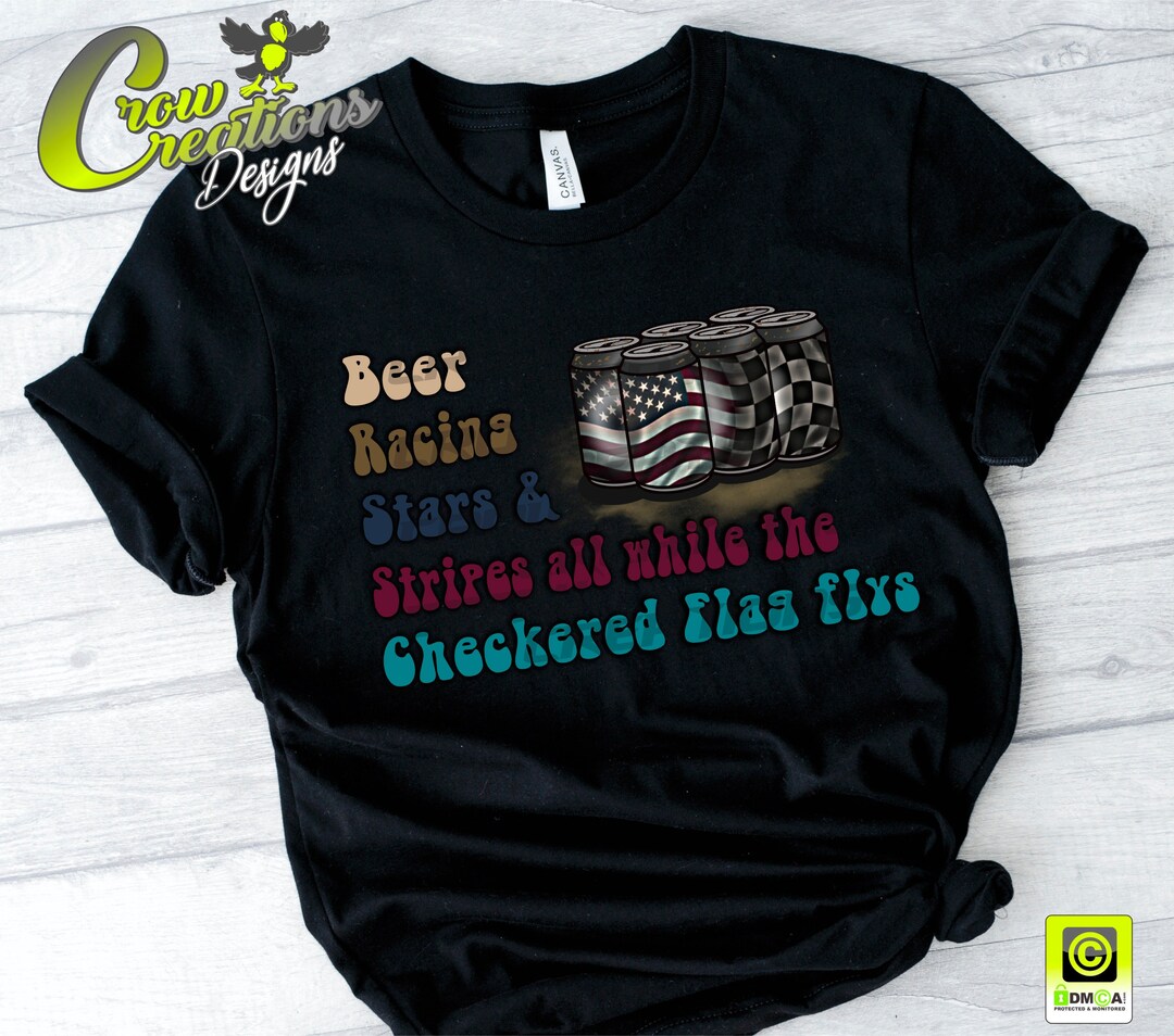 Beer Racing Stars & Stripes, Racing PNG, Racing Shirt Design, Racing ...