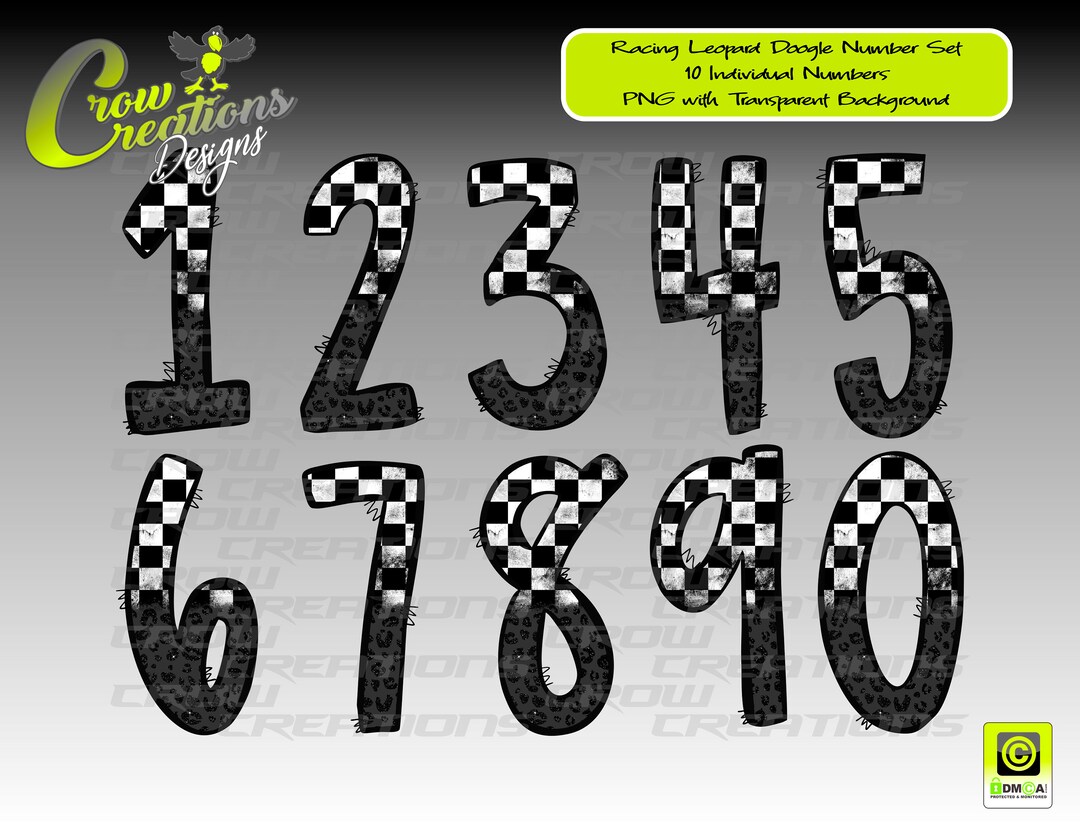 Racing Doogle Numbers, Dirt Track Racing Sublimation, Racing Digital ...