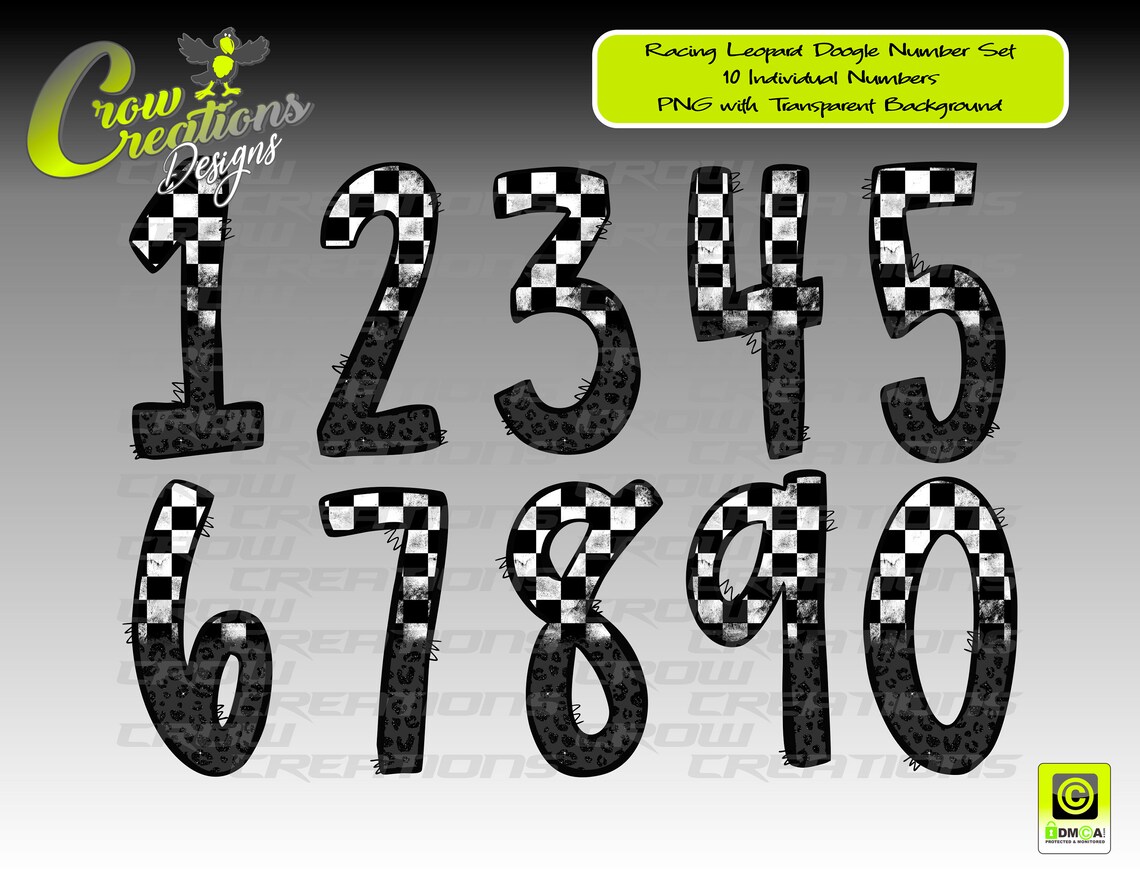 Racing Doogle Numbers, Dirt Track Racing Sublimation, Racing Digital ...