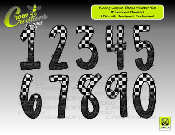 Racing Doogle Numbers Dirt Track Racing Sublimation Racing - Etsy