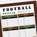 Football Party Printable Potluck Sign-up Sheet, Game Day, EDITABLE ...