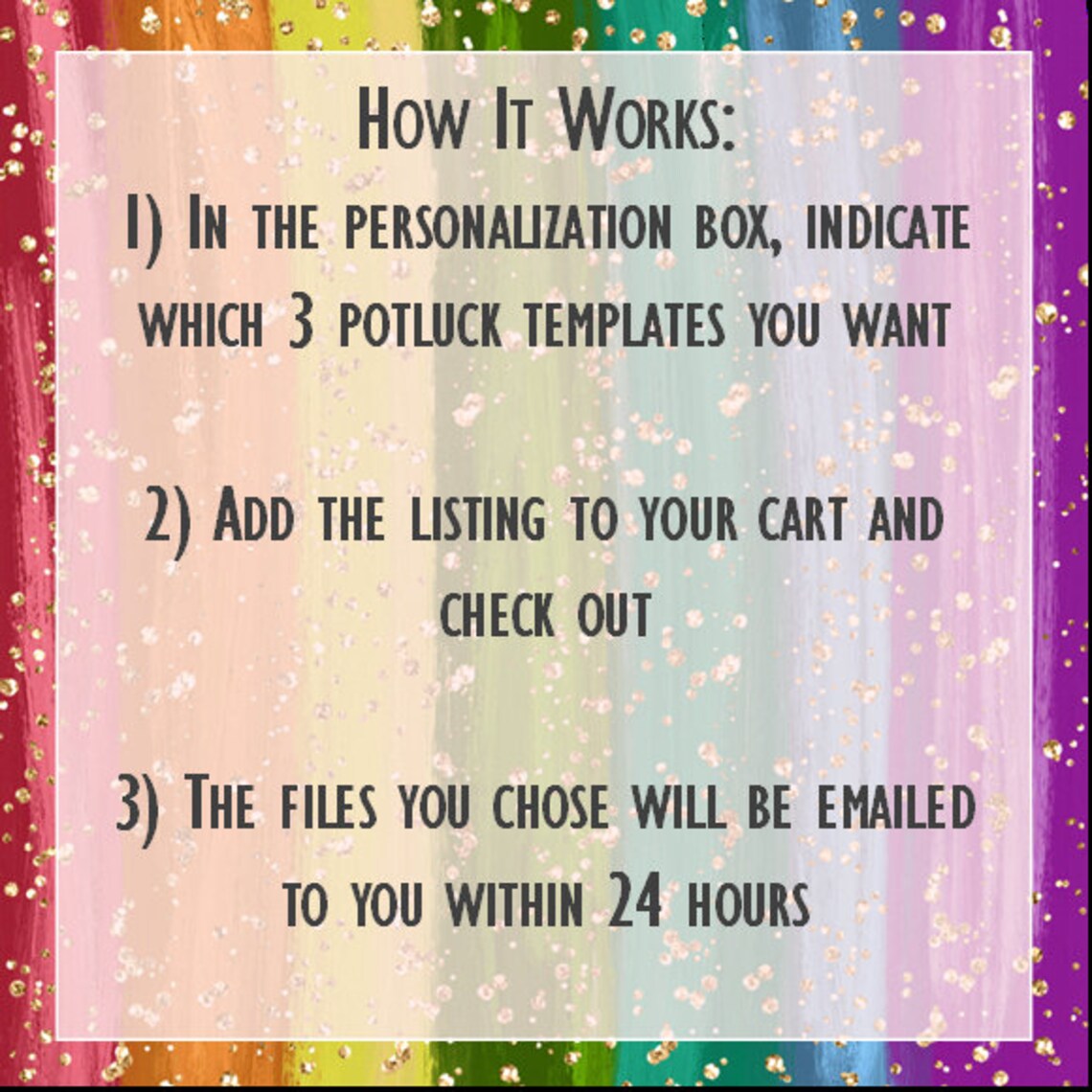 Holiday Potluck Sign-up Sheet U-pick Bundle, EDITABLE, Microsoft Excel ...