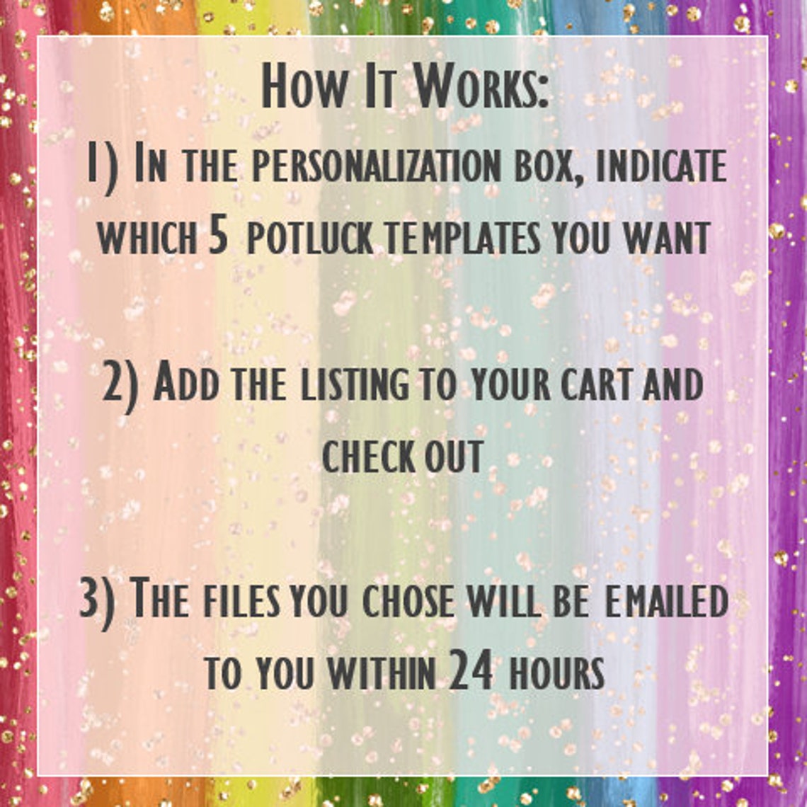 Holiday Potluck Sign-up Sheet Bundle (u-pick 5), EDITABLE, Microsoft ...