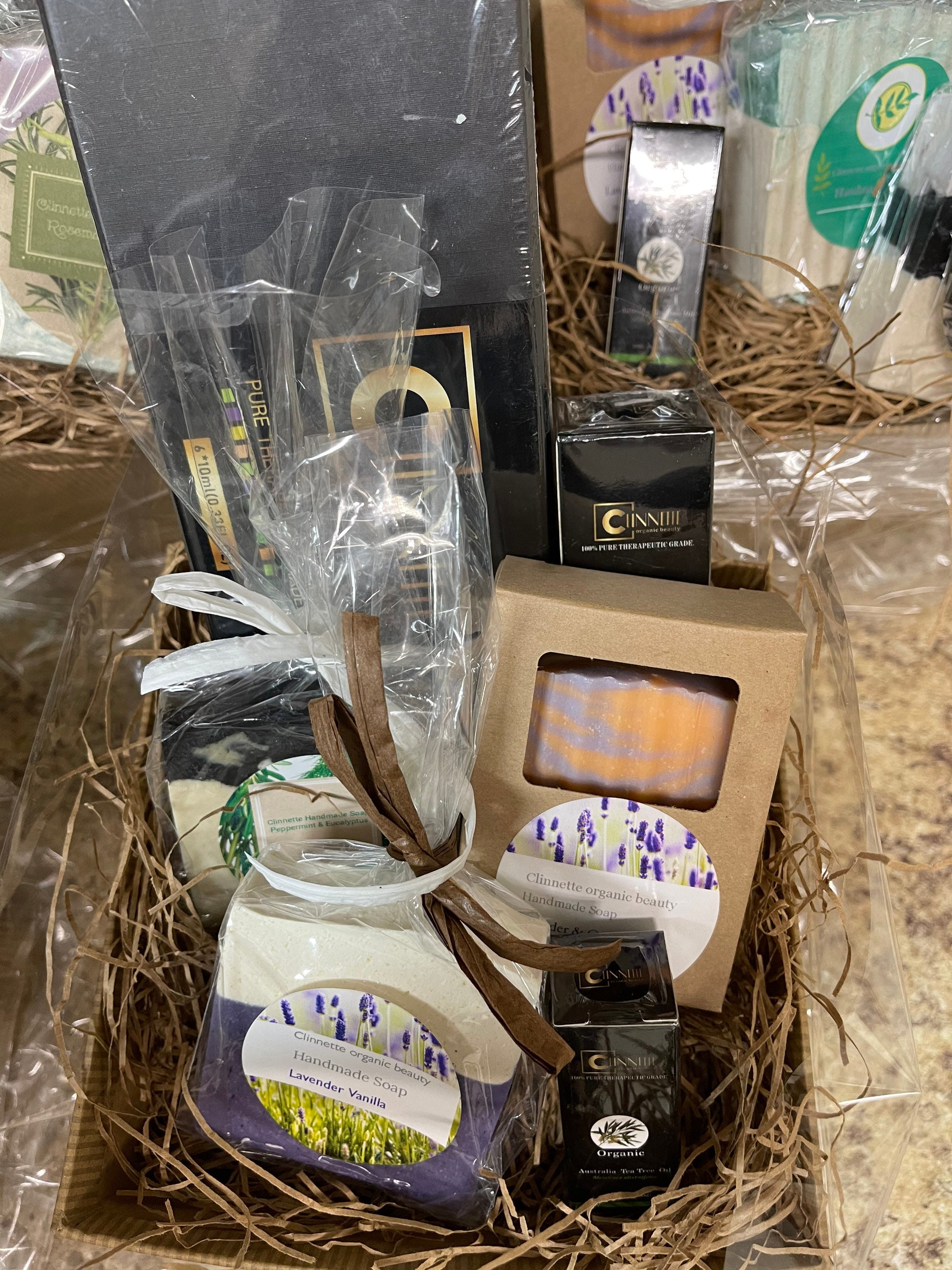 Gift Baskets With Essential Oils and Handmade Soap - Etsy