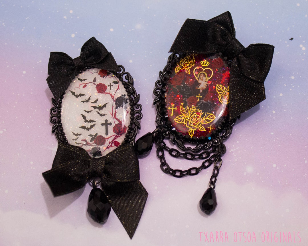 Fancy Gothic UV Resin Brooch - Etsy