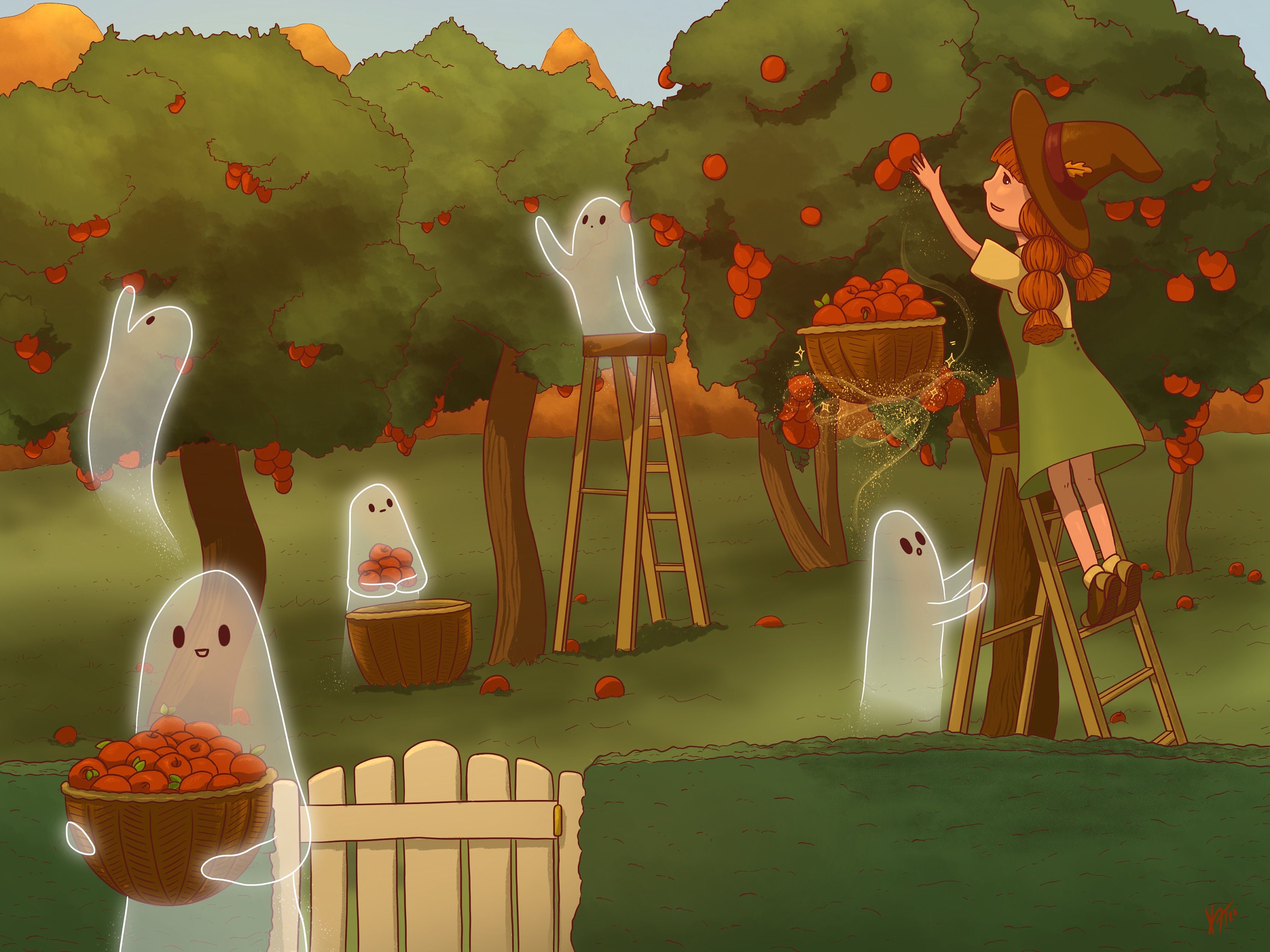 Haunted Harvest: Apple Orchard - Etsy