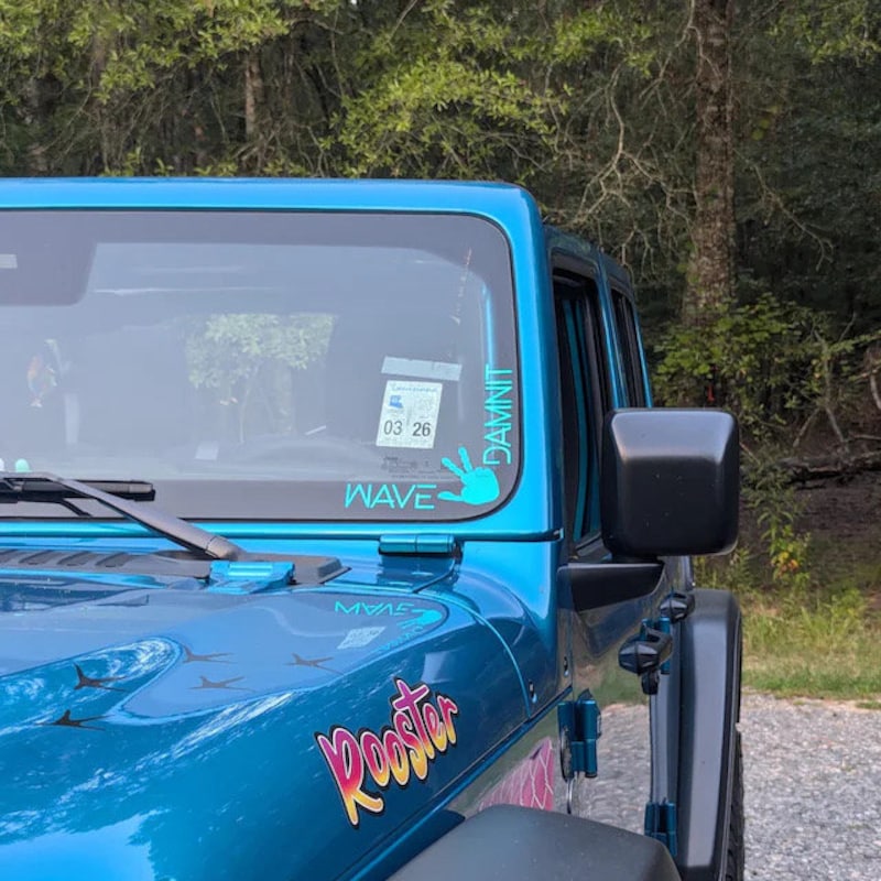 Jeep Wave Decal - Etsy