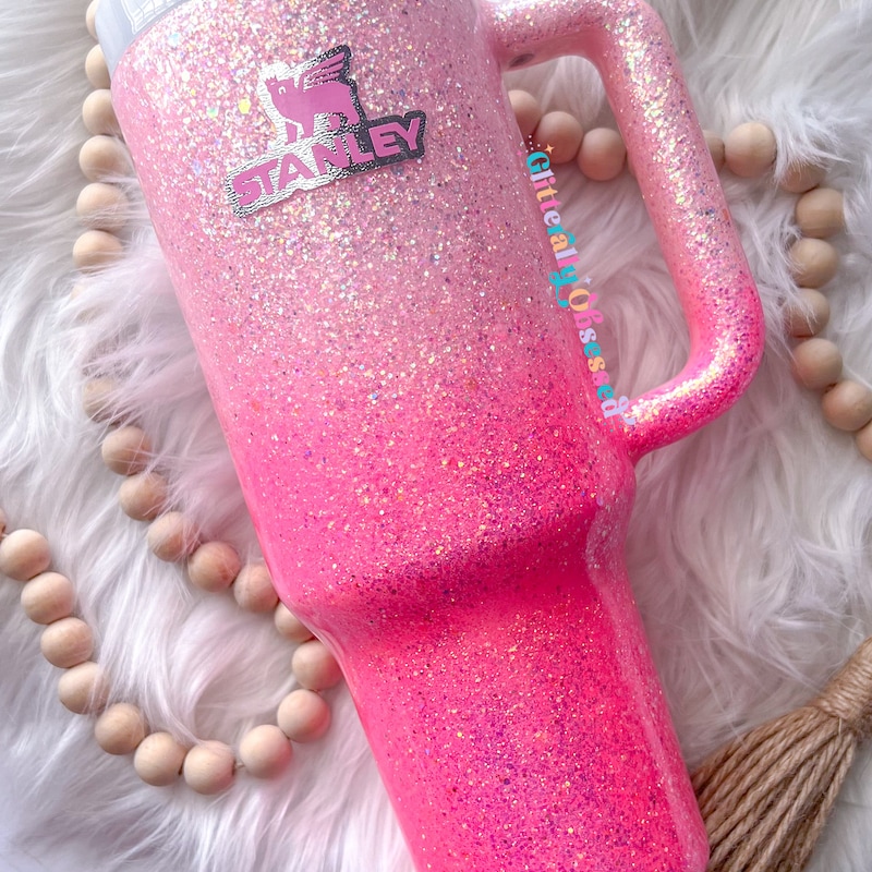 Pink Glitter Stanley Cup - Etsy