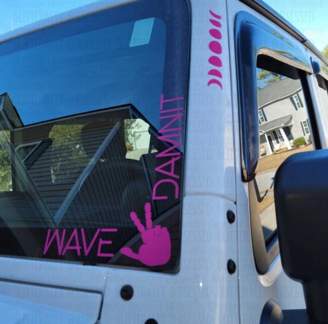 Wave Damnit, Wave Damnit Decal, Wave Decal - Etsy