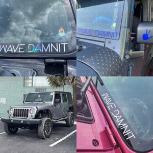 Wave Damnit, Wave Damnit Decal, Wave Decal - Etsy