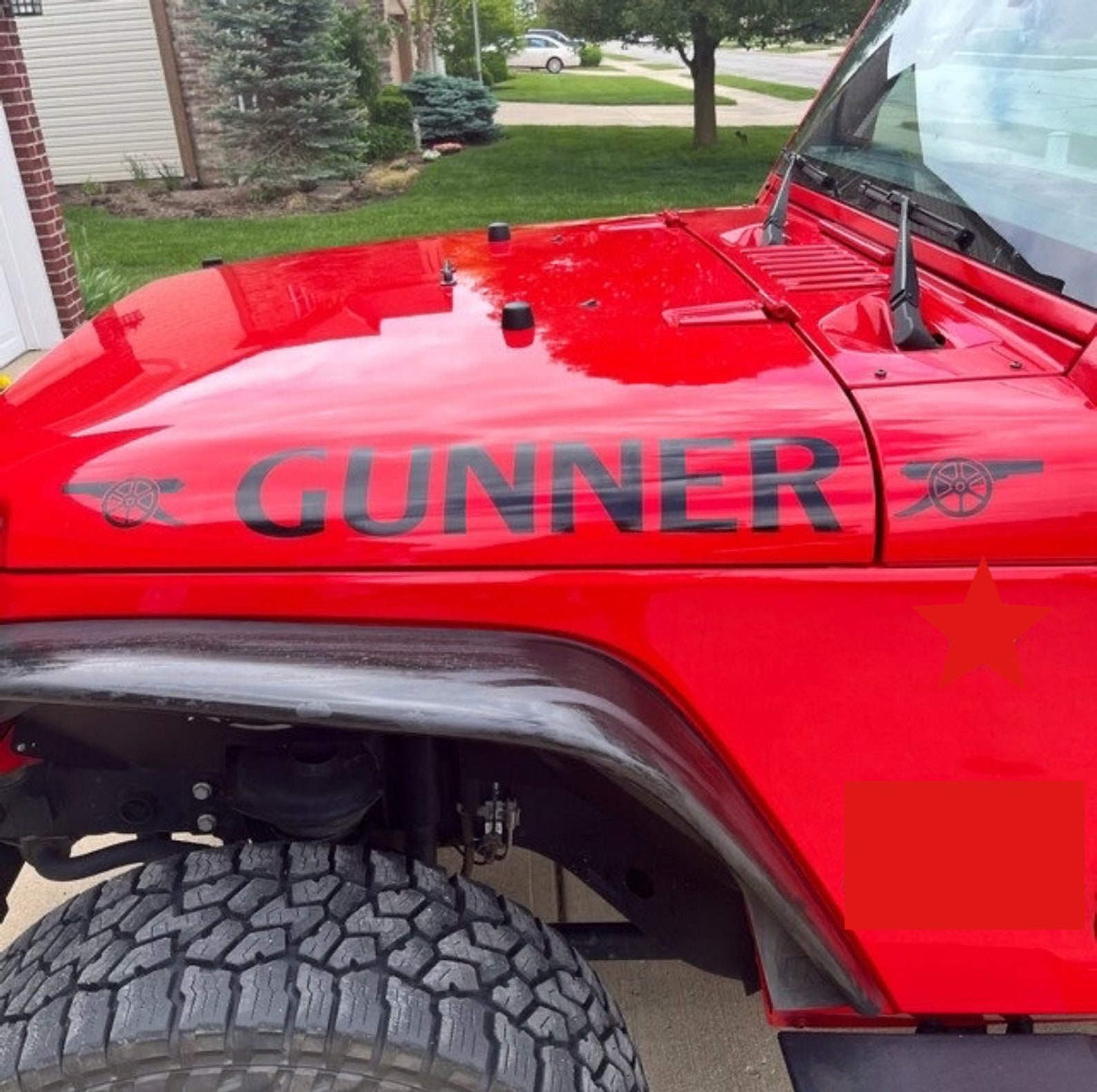 Custom Hood Decals Set of Two, Layered Hood Decal, Hood Decals for ...