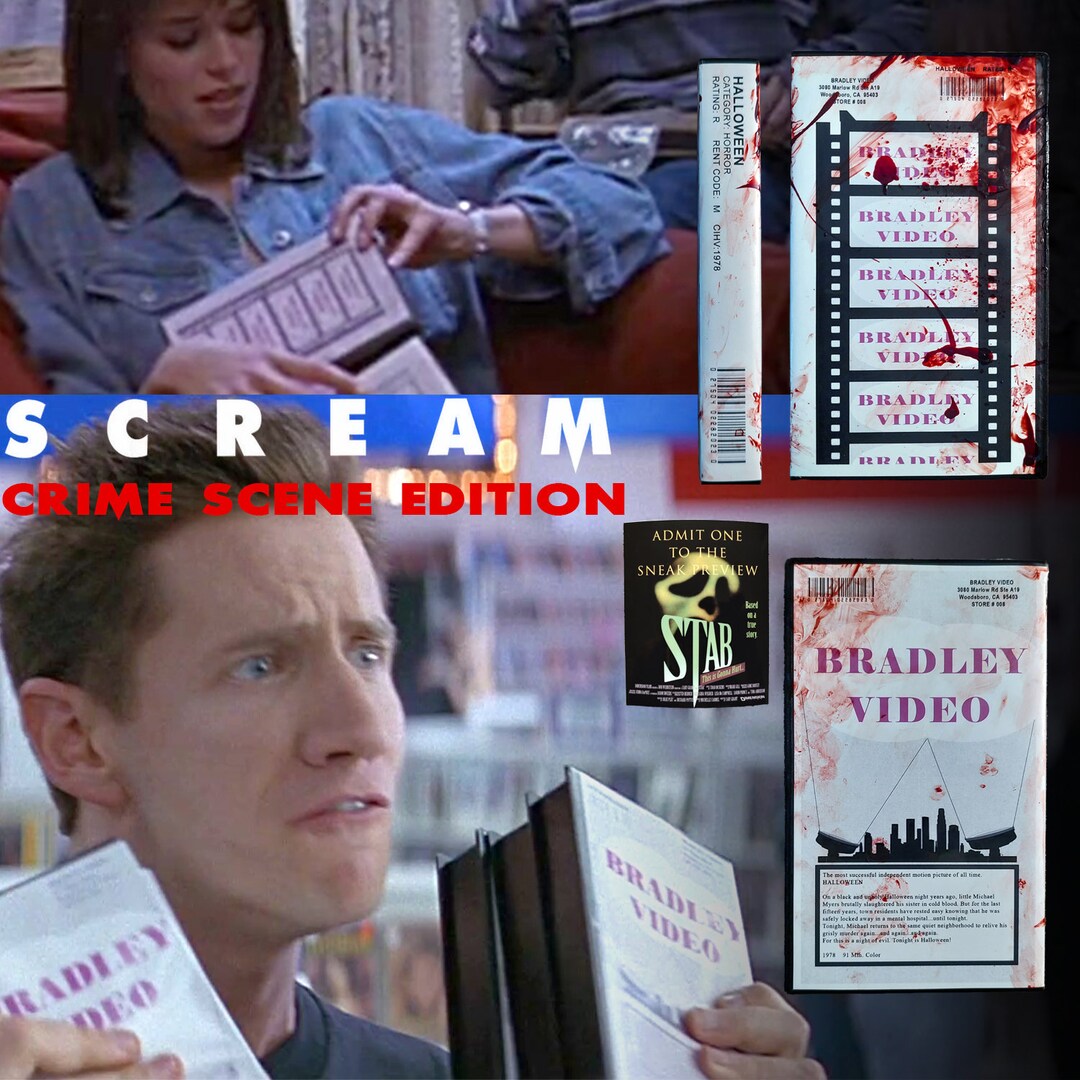 SCREAM Bradley Video Box Deluxe Crime Scene Prom Night Edition - Etsy