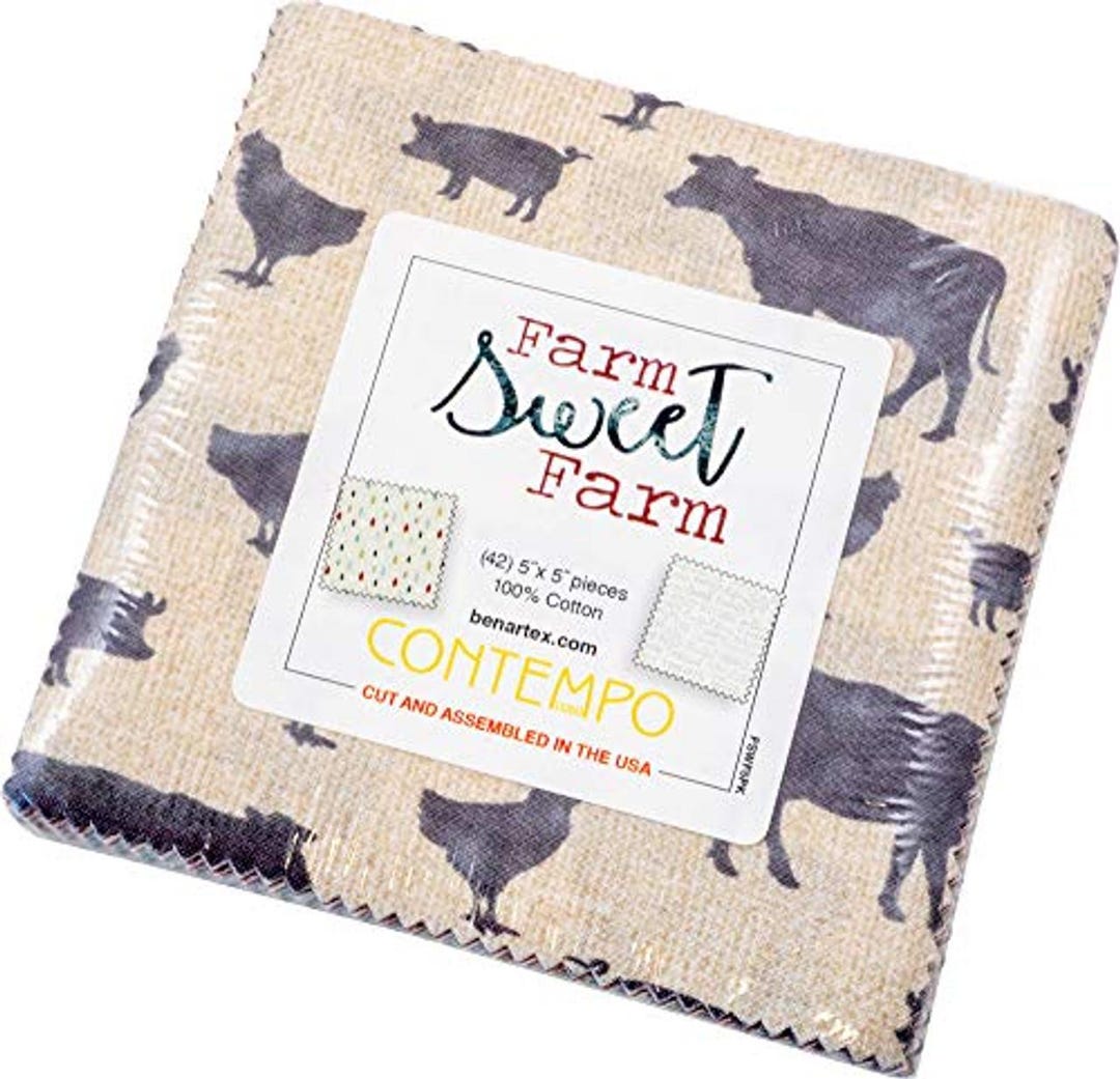 Farm Sweet Farm 5-inch Charm Pack by Contempo for Benartex Fabrics - Etsy