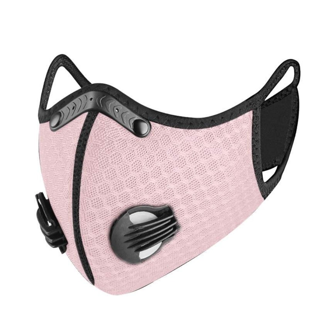 Sports Face Mask With Filter Pink - Etsy