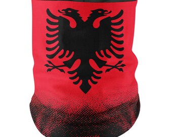 Albania Flag Face Mask Albanian Pride & Ancestry Neck Gaiter - Etsy