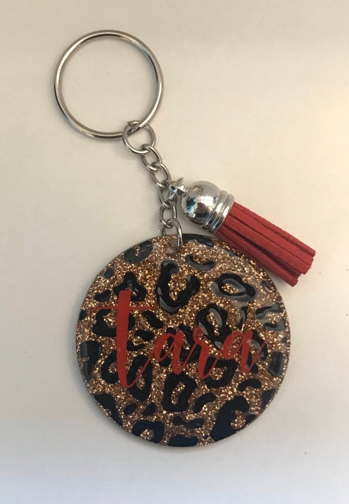 Leopard Keychain | Etsy