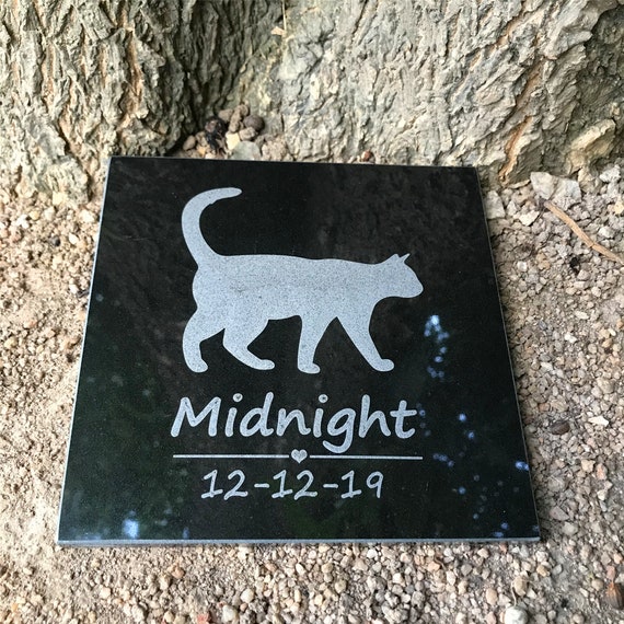 Personalized Cat Memorial Stones Tombstonesgranite Cat Burial | Etsy
