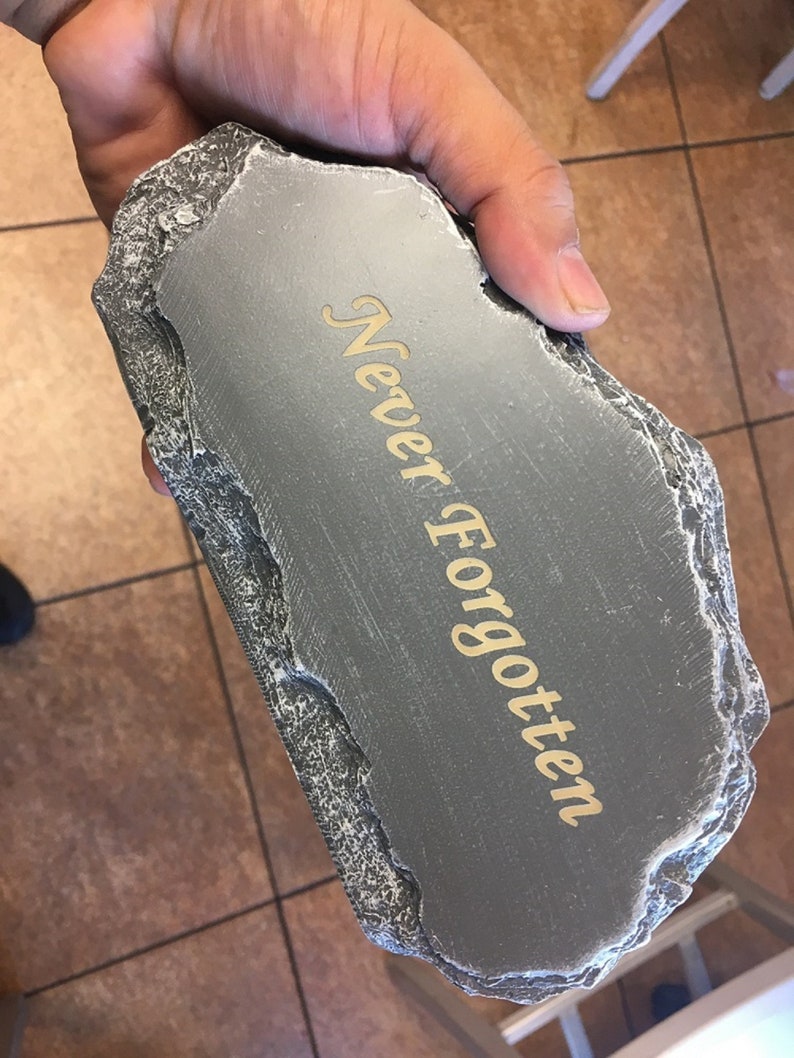 Personalized Garden Stones Engraved With Any - Etsy