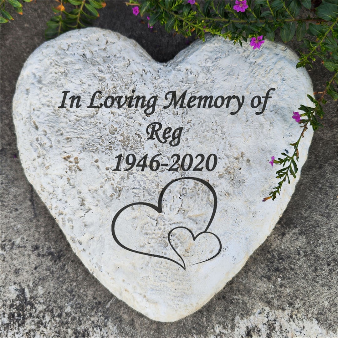 Decorative Garden Stones Grave Stones With Any Message and Pattern ...