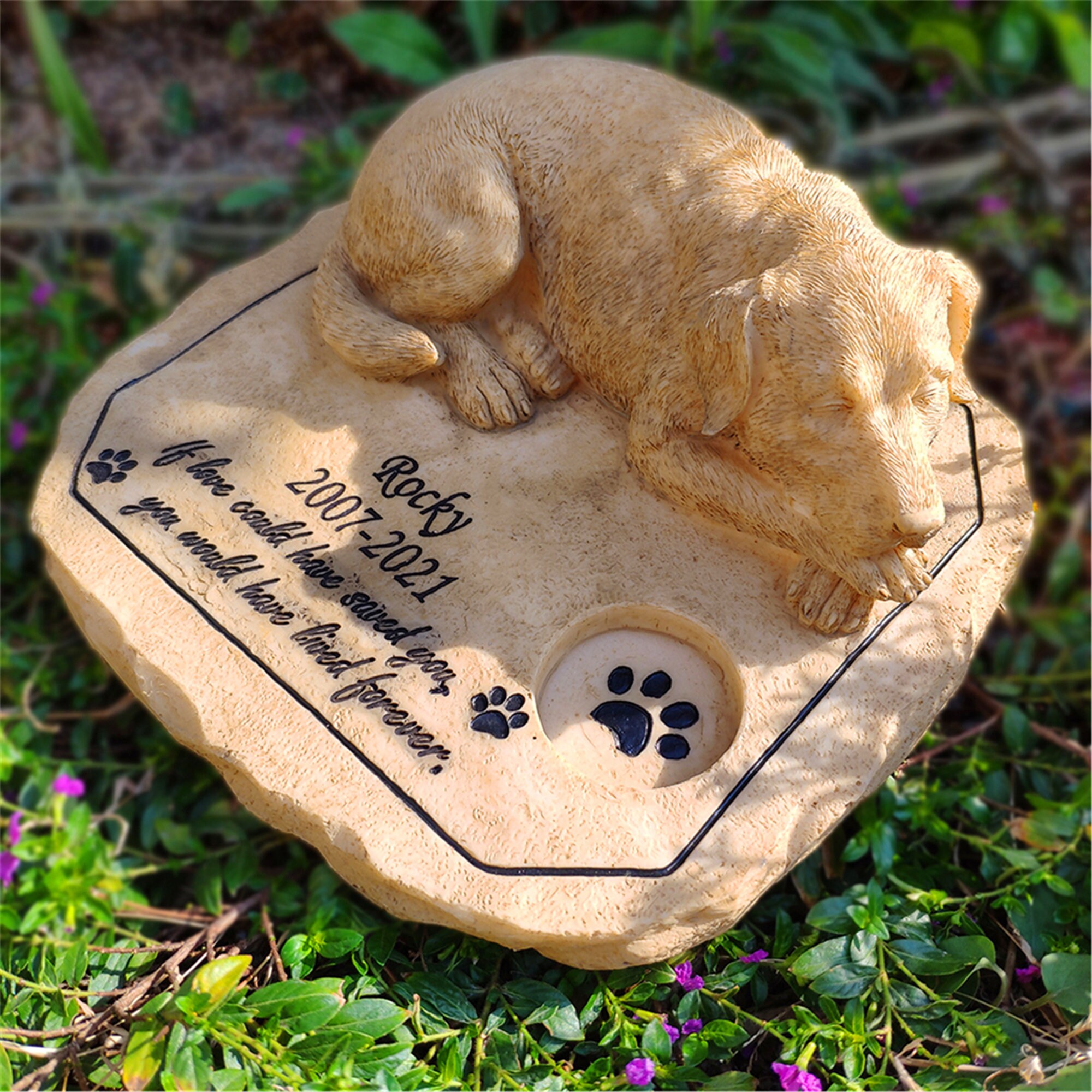 Dog Memorial Stones Pet Memorial Stones for Dogs, Sympathy Dog Garden ...