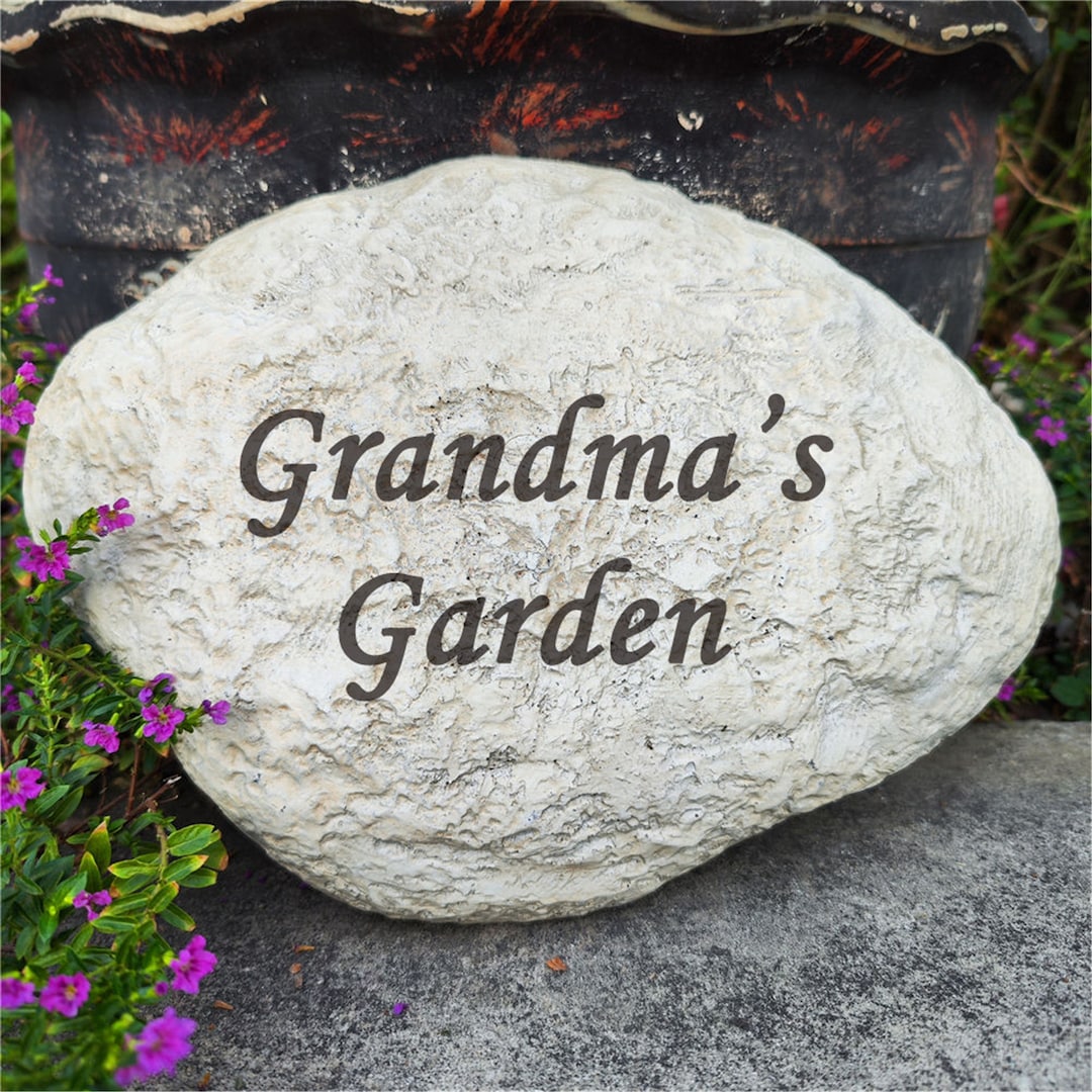 Decorative Garden Memorial Stones Plaques Engraved With Any Message ...