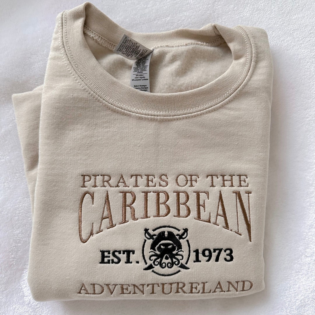 Pirates Embroidered Sweatshirt - Etsy