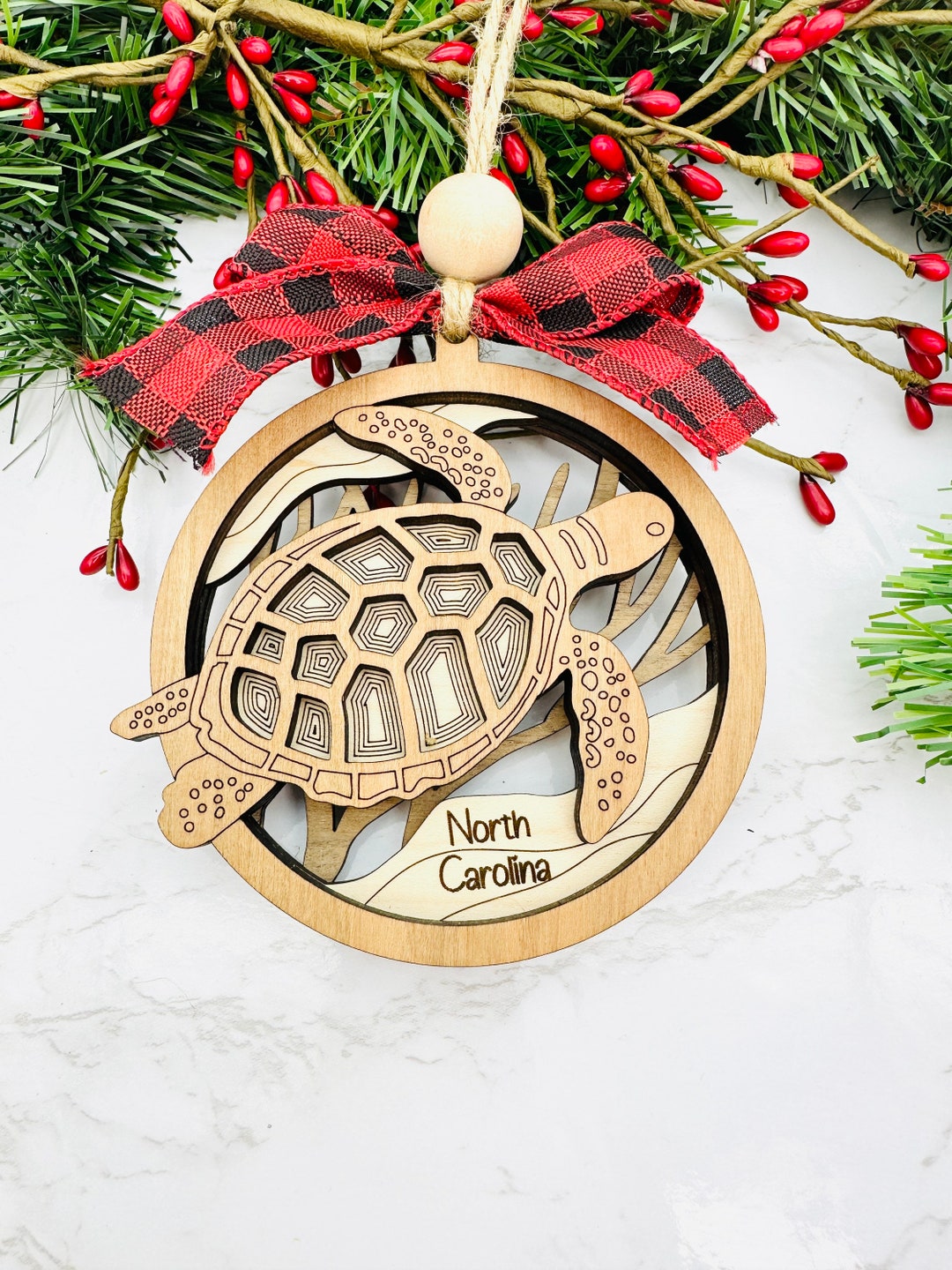 Sea Turtle Ornament, Beach Wedding Ornament, Marine Biologist Gift ...