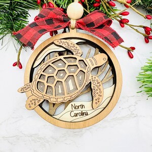 Sea Turtle Ornament, Beach Wedding Ornament, Marine Biologist Gift ...