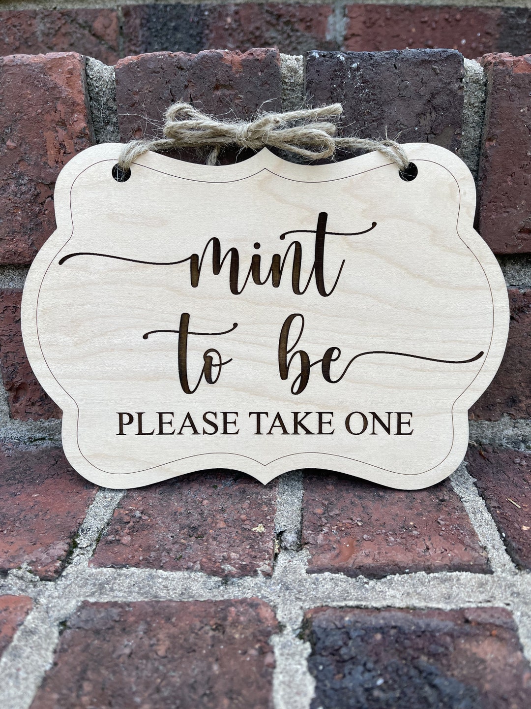 Mint to Be Wood Wedding Favor Sign, Wedding Favor Sign, Wedding Mint to ...