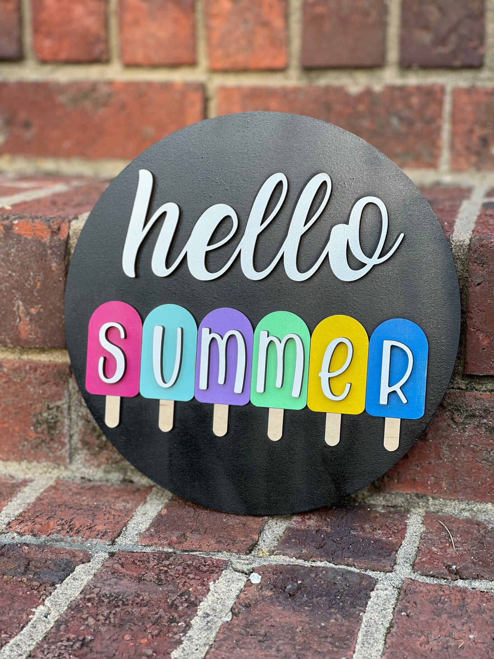 DIY Hello Summer Popsicle Paint Kit Hello Summer Sign - Etsy