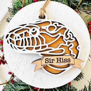 Personalized Western Hognose Snake Ornament Handmade, Ball Python Tank ...