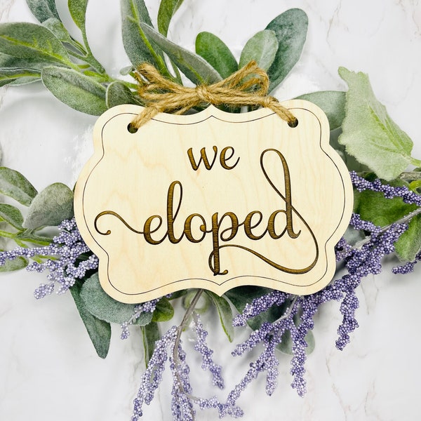 We Eloped - Etsy