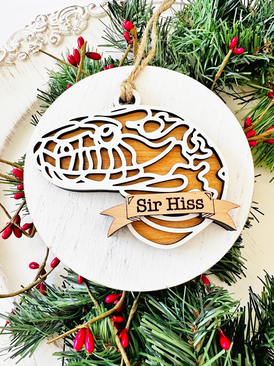 Personalized Western Hognose Snake Ornament Handmade, Ball Python Tank ...