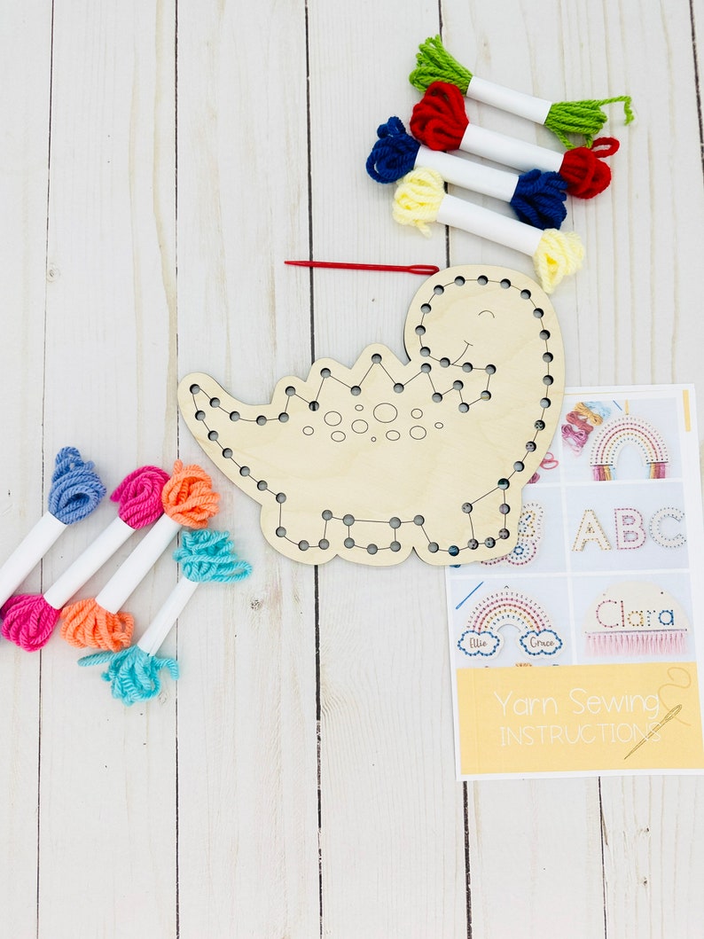 Personalized Brachiosaurus Lacing Craft Kit, Dinosaur Party Favor - Etsy