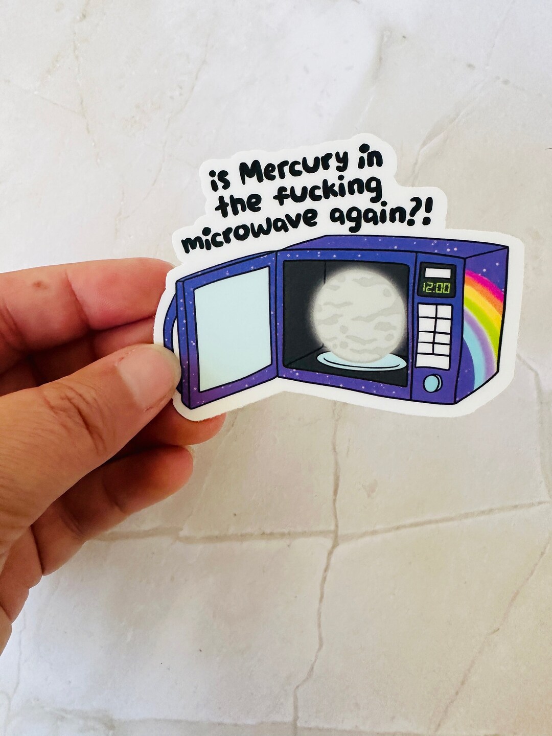 Mercury in Retrograde Laptop Sticker, Funny Sticker for Coworkers ...