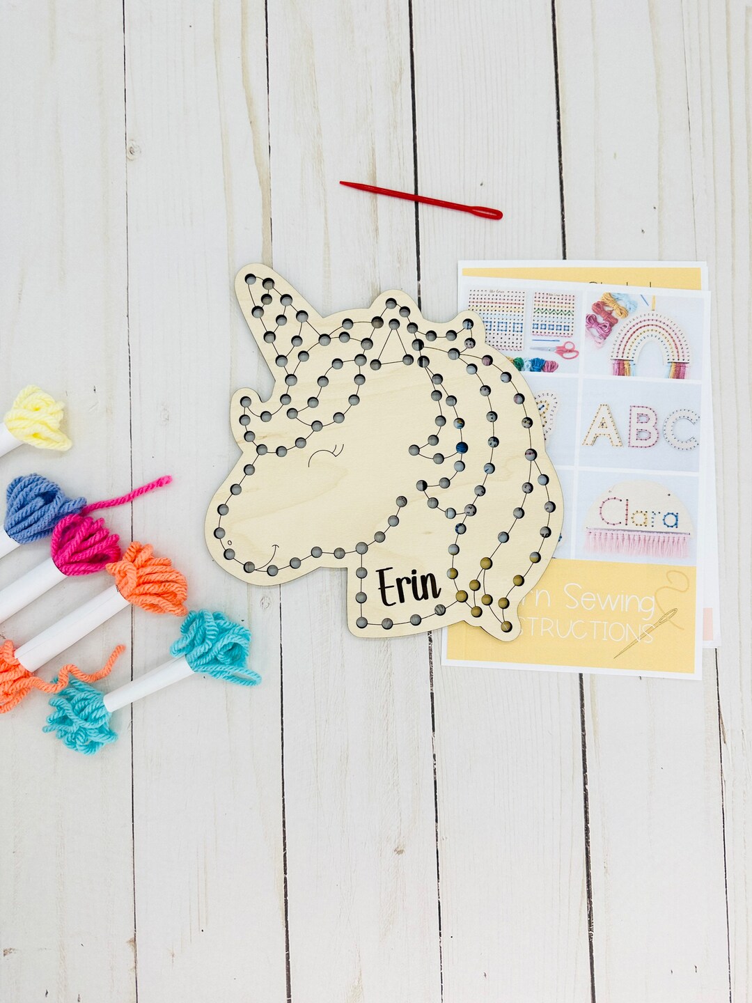 Unicorn Embroidery Kit, Party Favor Craft for Kid, Children's Sewing ...