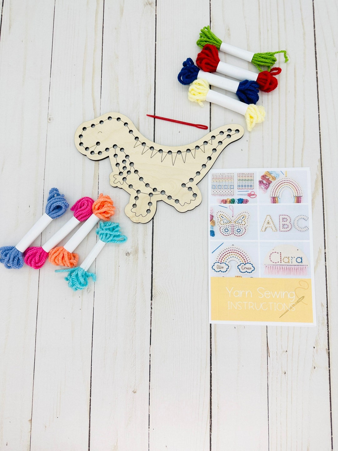 Personalized Cute Dinosaur Craft Kits for Kids Sewing Projects, Three ...