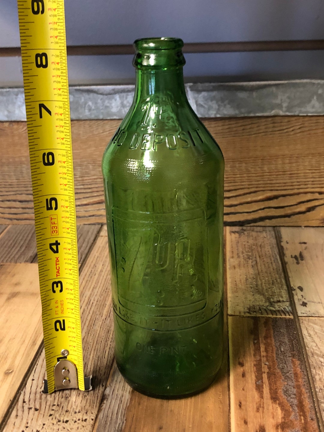 Vintage 1960s 7 up Bottle - Etsy