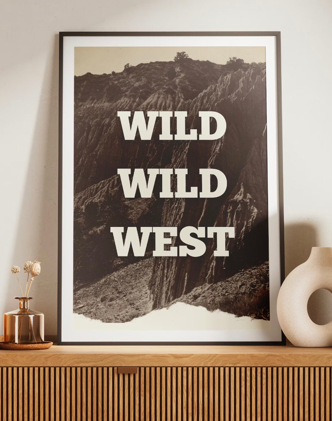 Wild Wild West Poster Wall Art Poster Print 18x24 24x36 Western Art ...