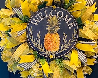 Pineapple Front Door - Etsy