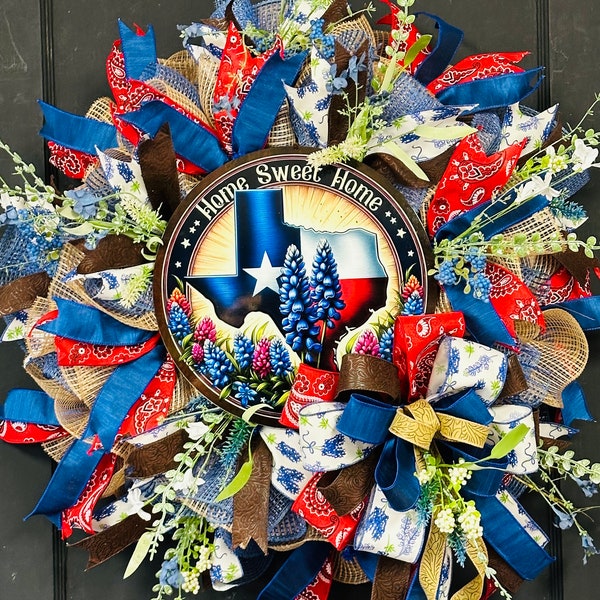 Texas Wreath - Etsy