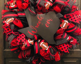 Texas Tech Wreath | Etsy