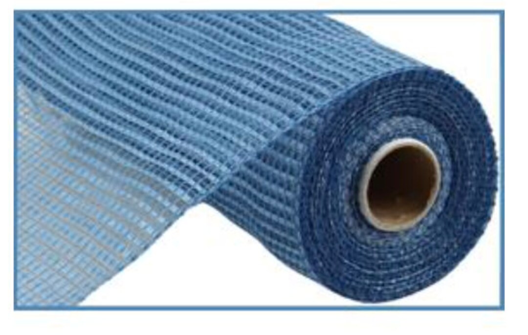 10" X 10yds Smokey Blue Horizontal Wide Stripe Mesh - Etsy
