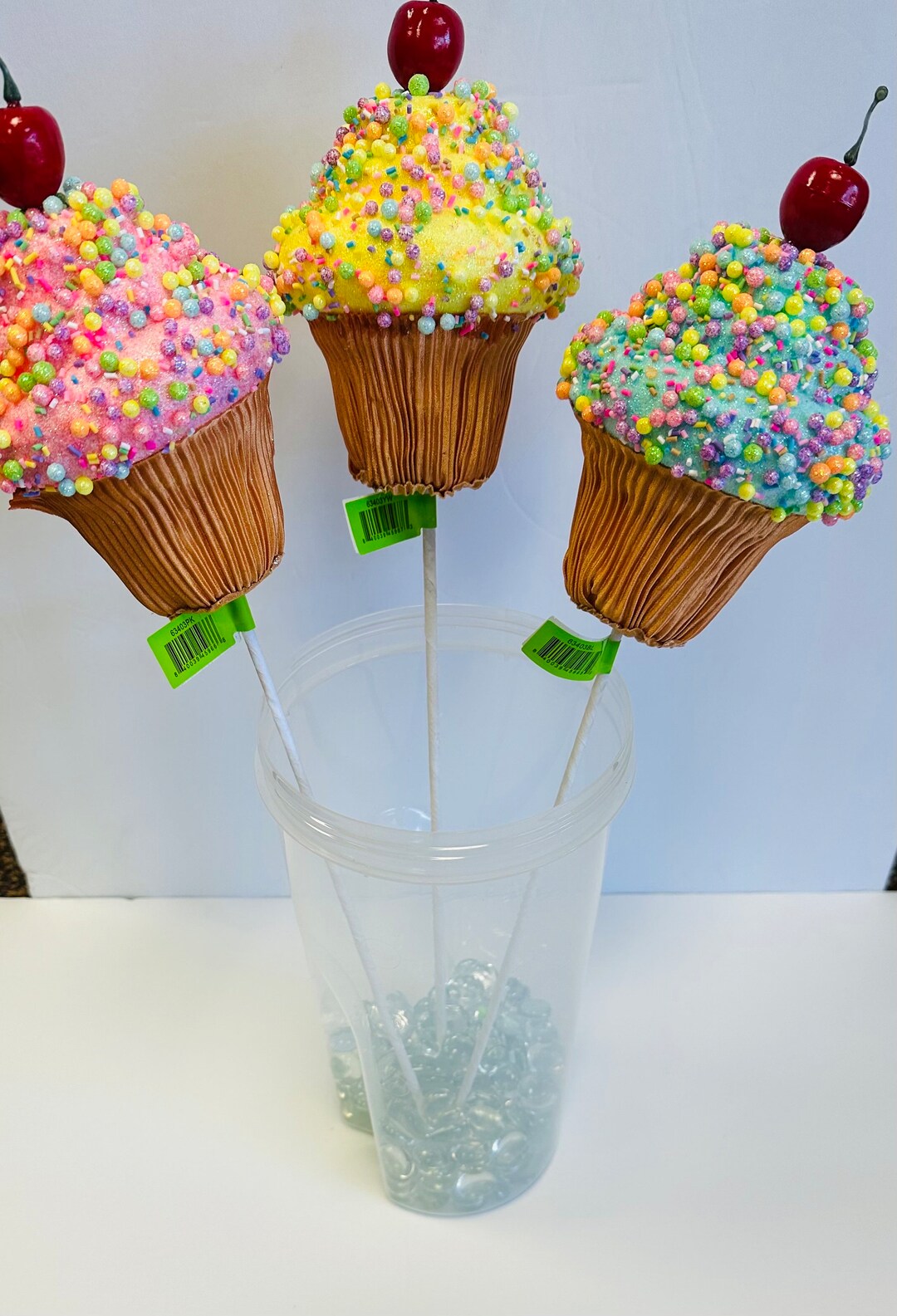 18 Assorted Cupcake Pick in 3 Colors - Etsy