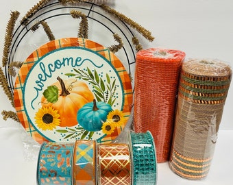 DIY Wreath Kit Love Fall Wreath Kit - Etsy