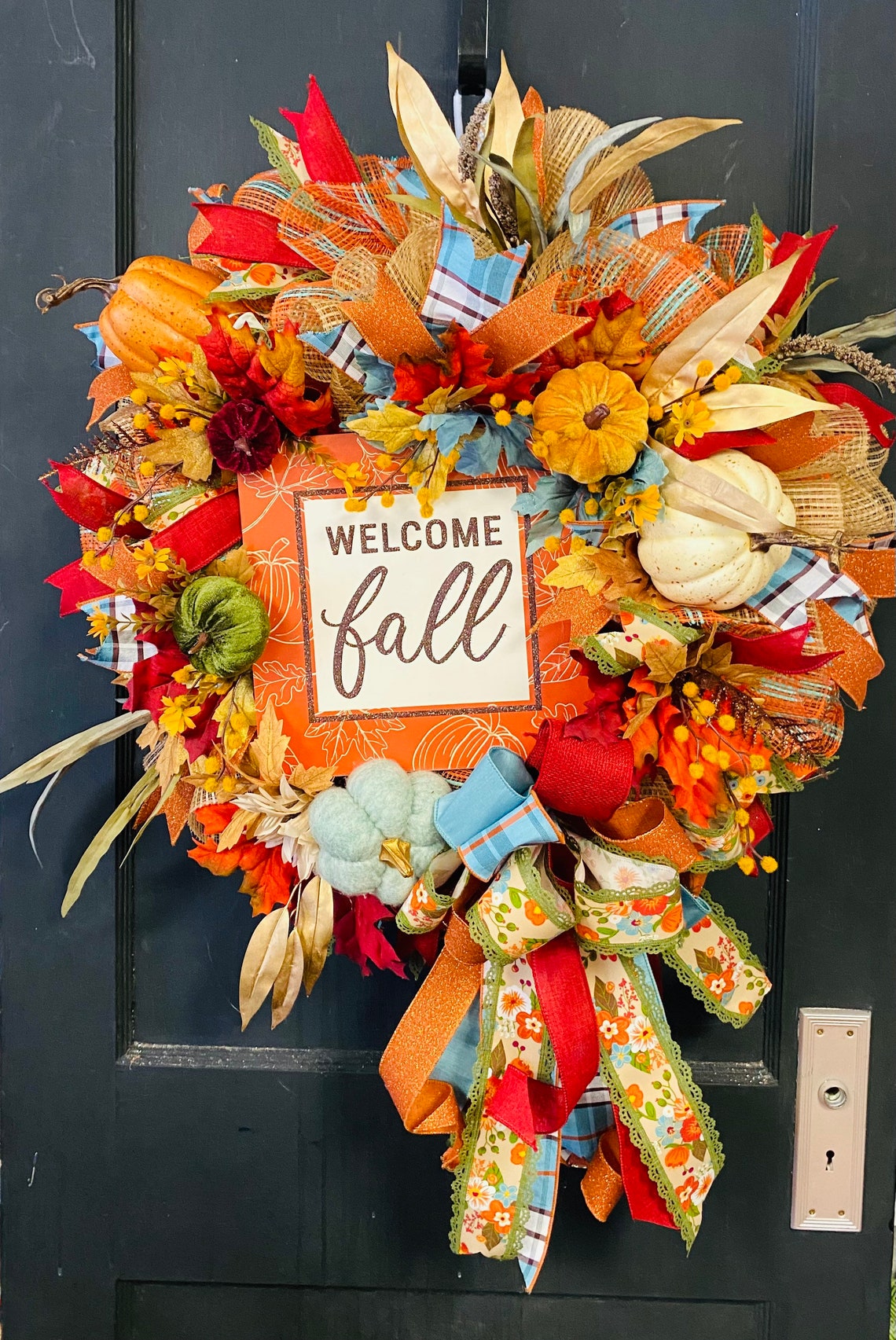 Welcome Fall DIY Wreath Kit - Etsy
