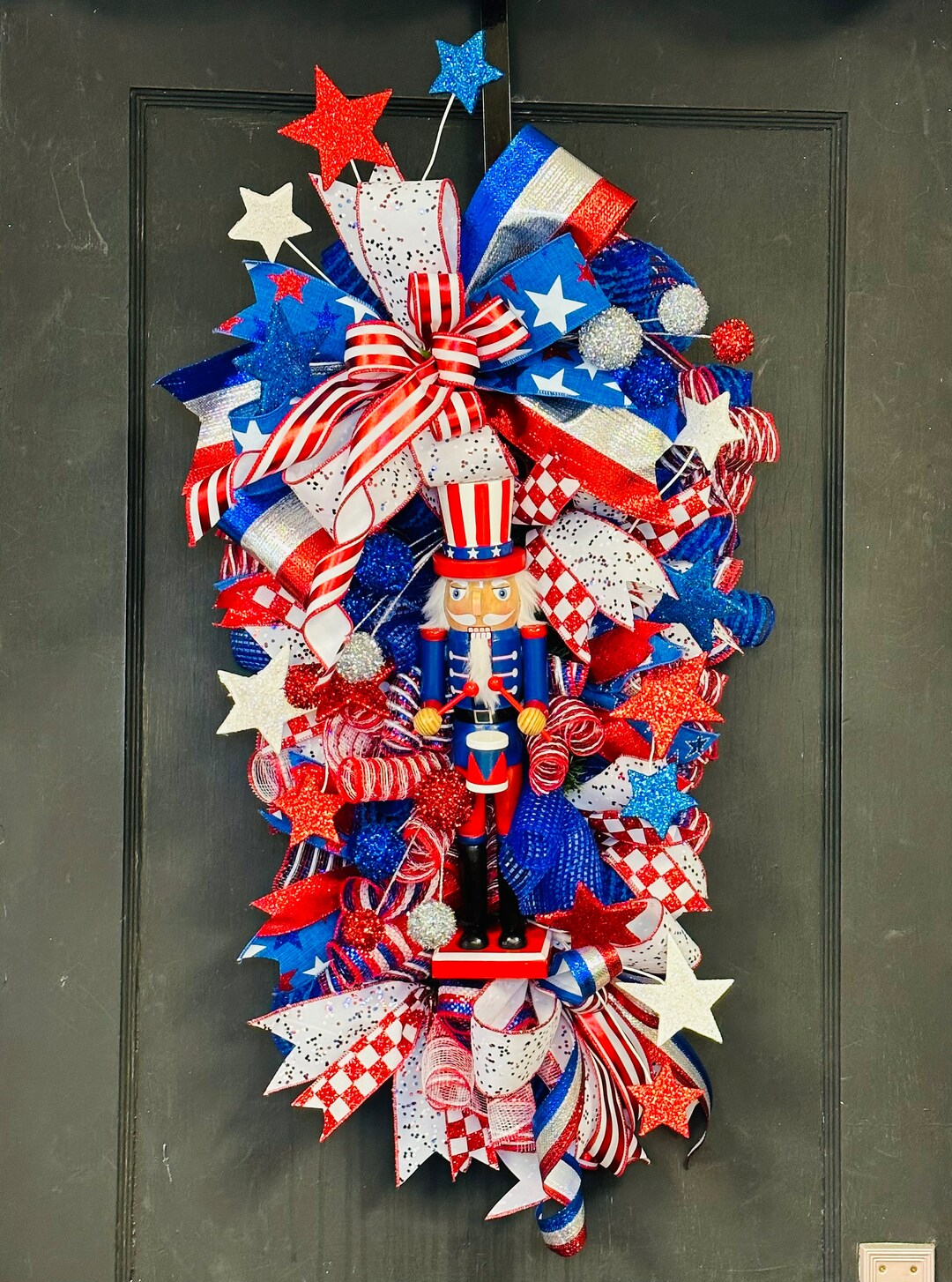 Uncle Sam Nutcracker 4th of July Patriotic Swag, Sweet Land of Liberty ...
